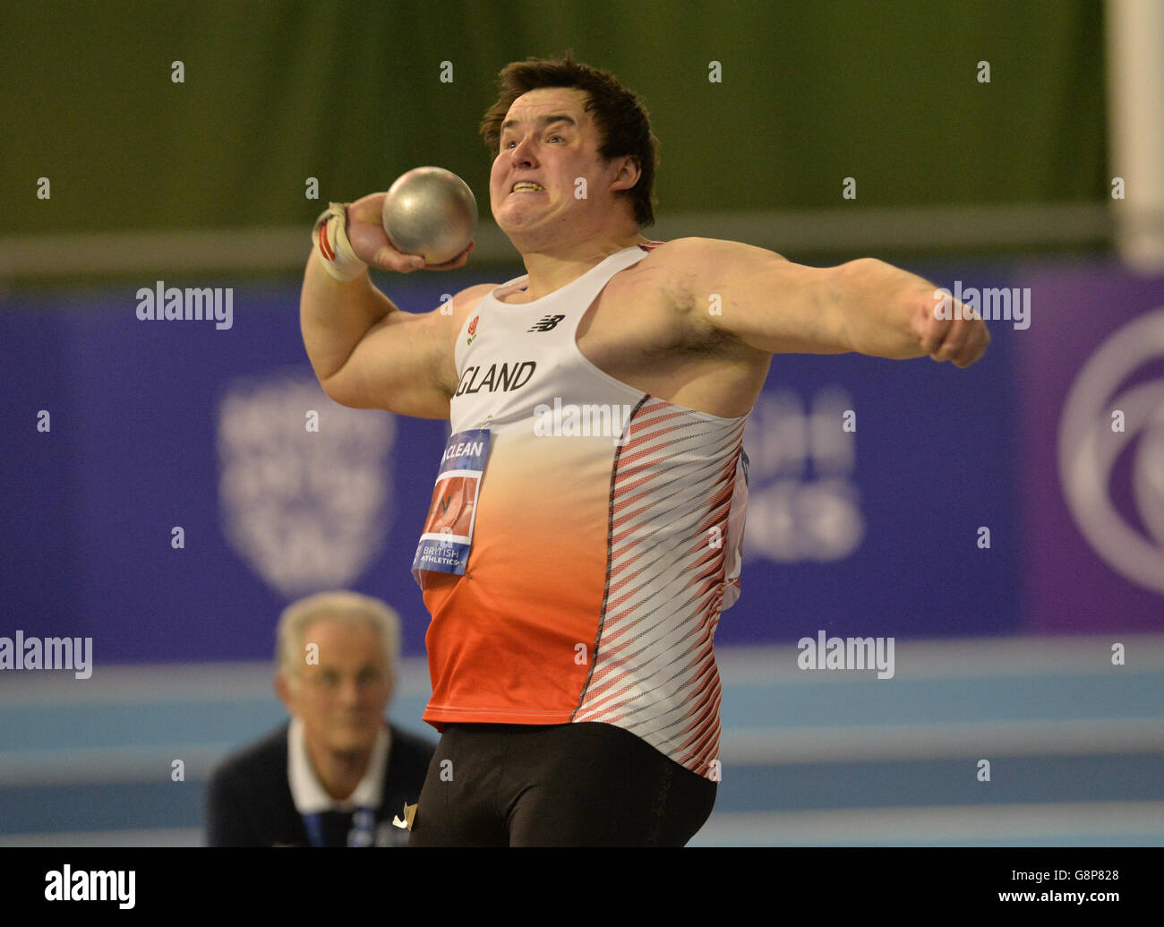 Scott Lincoln in action as he wins the Men's Shot Put during day two of ...