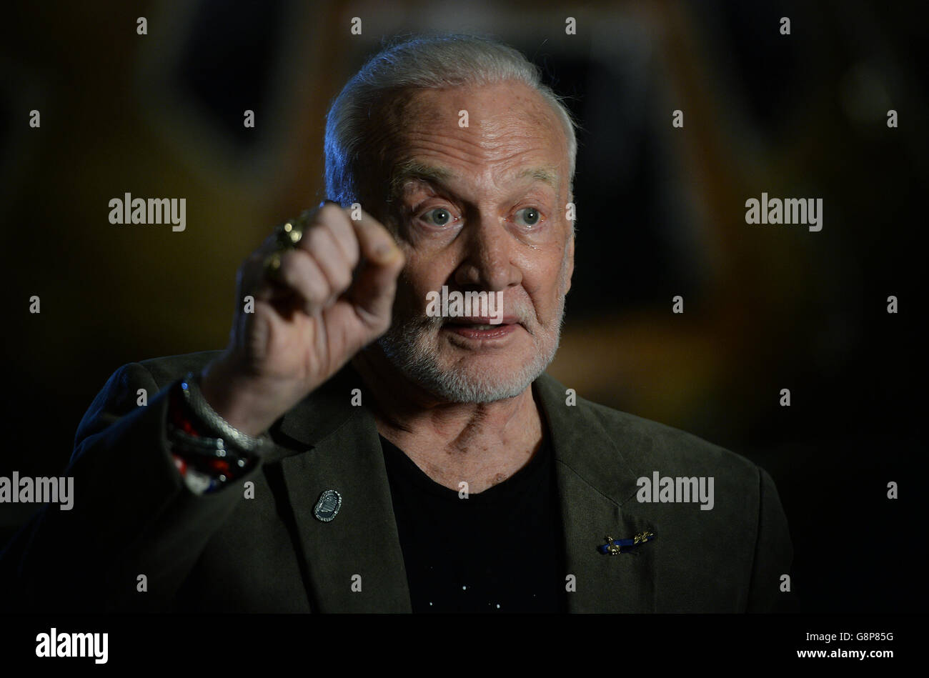 Buzz Aldrin at the Science Muesum Stock Photo - Alamy