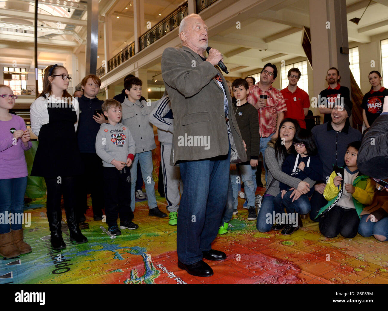 Apollo astronaut Buzz Aldrin joins children in educational activities ...