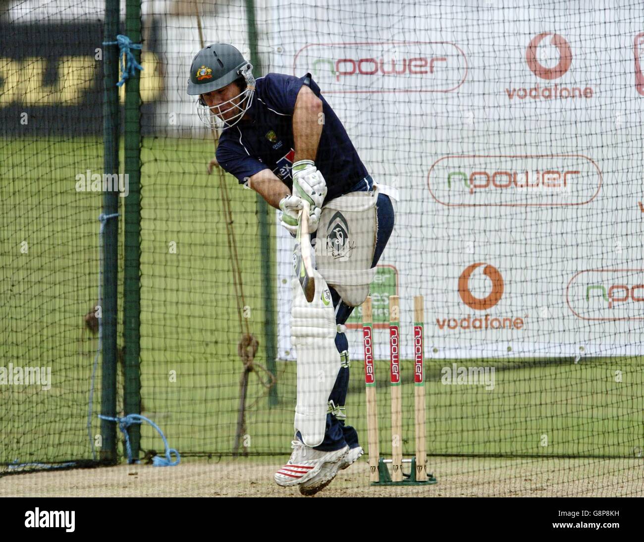 Australia's Captain Ricky Ponting in action during nets session at the ...