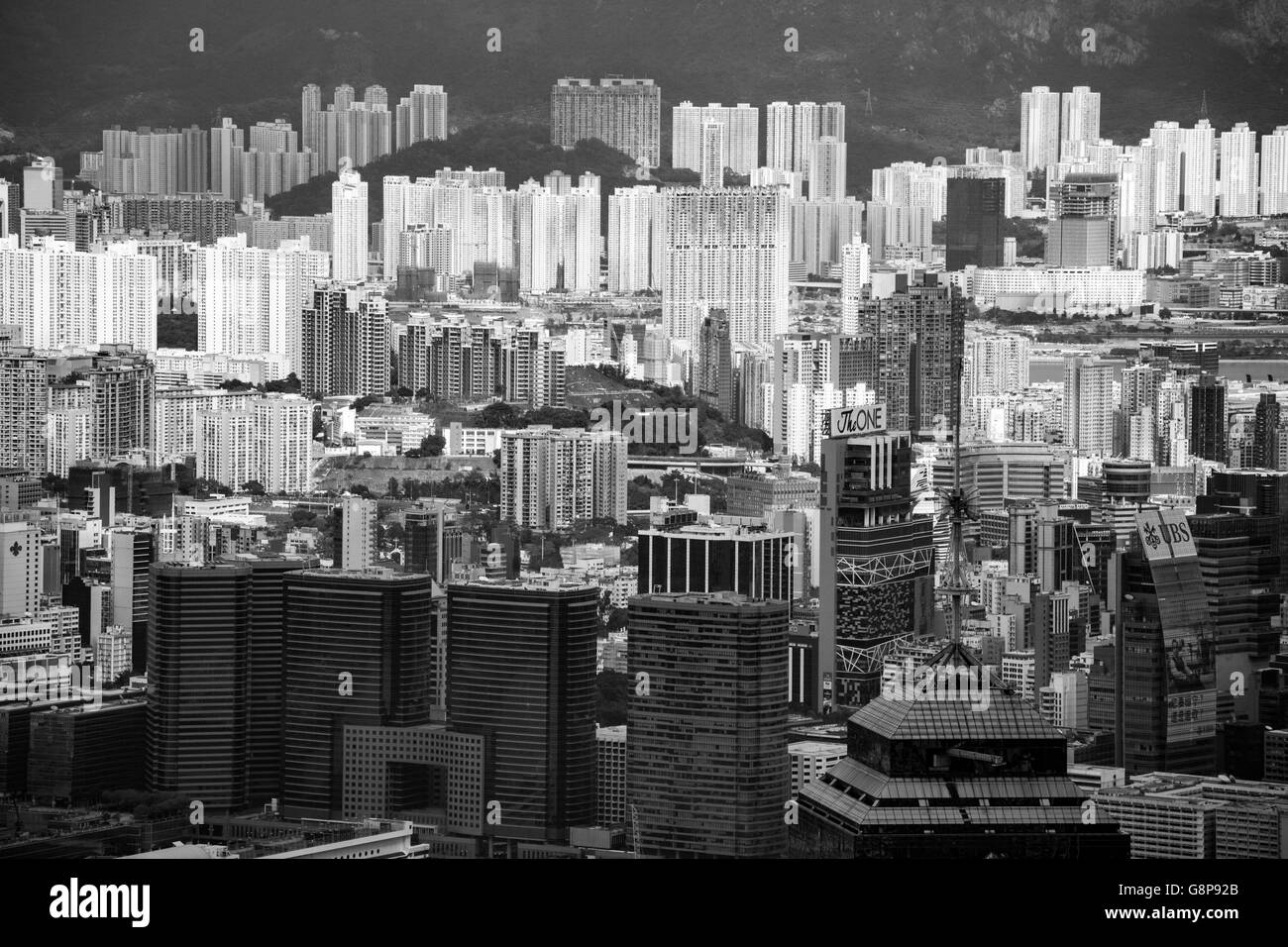 Aerial view famous victoria Black and White Stock Photos & Images - Alamy