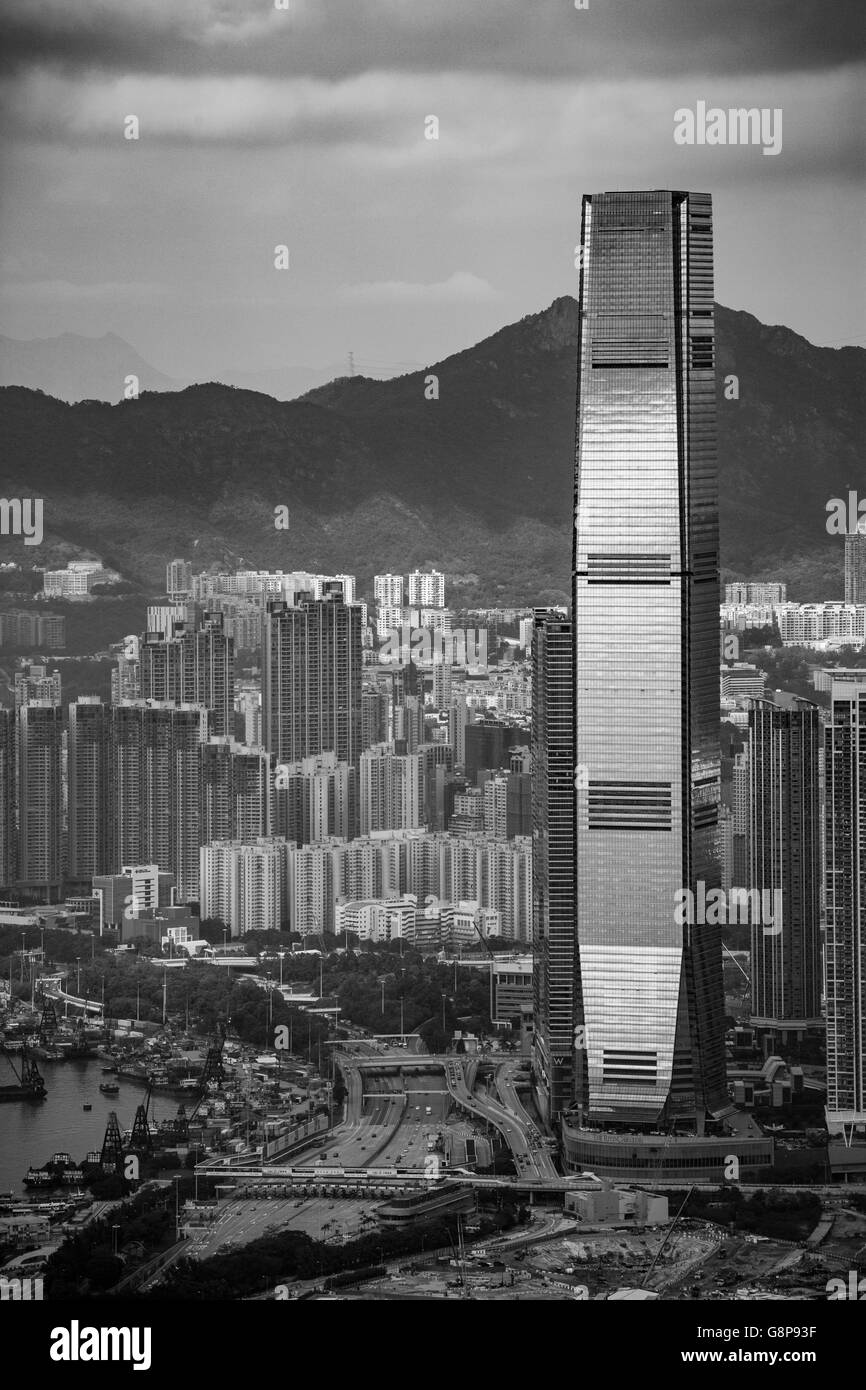 Aerial view famous victoria Black and White Stock Photos & Images - Alamy