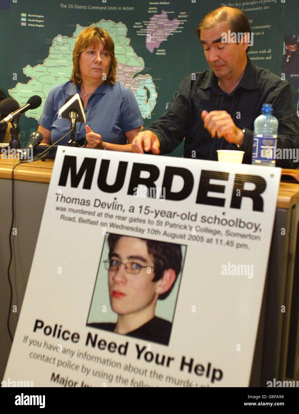 Penny Holloway with husband Jim Devlin parents of murdered schoolboy ...