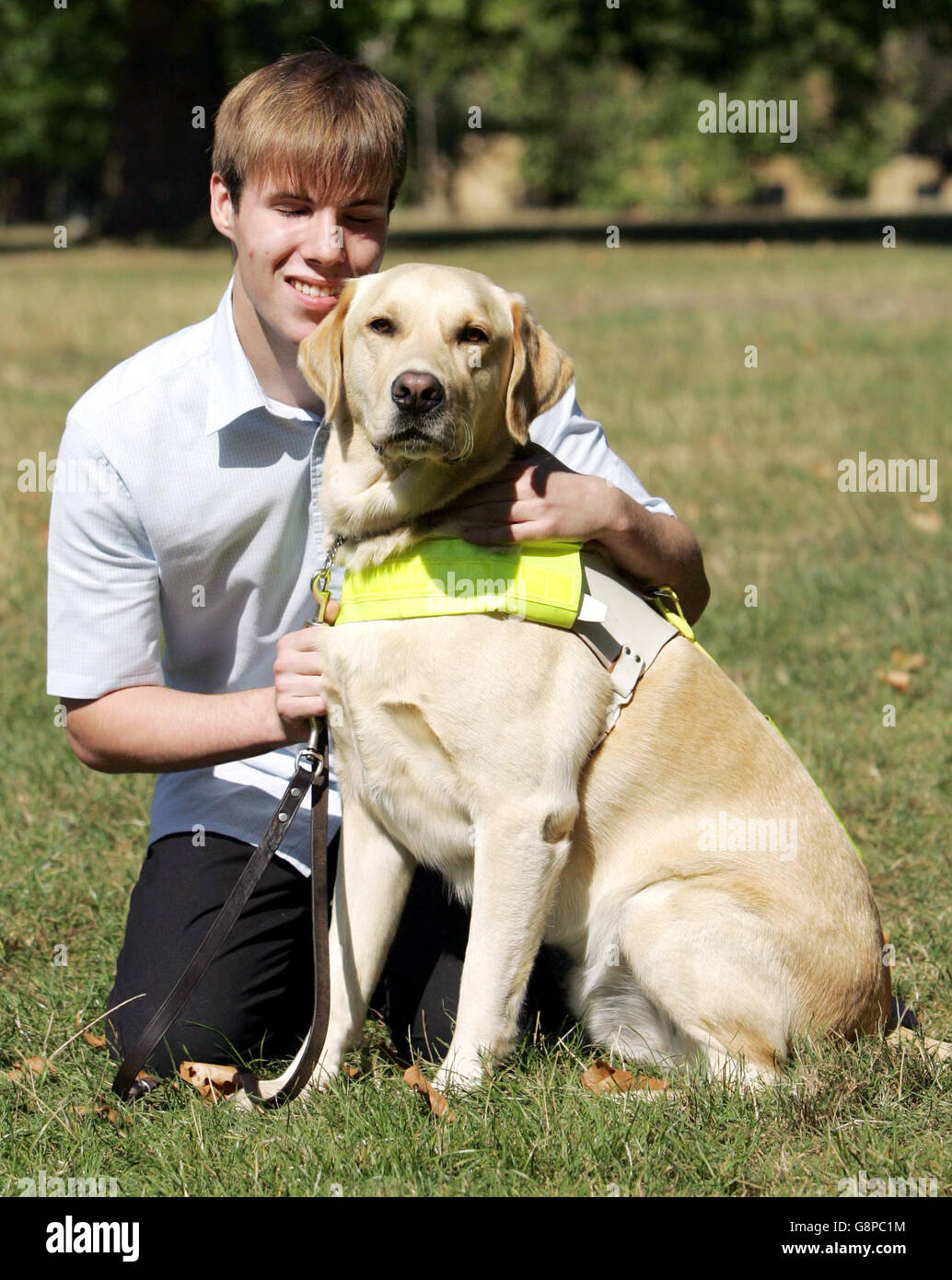 Stuart Beveridge with his guide dog Eamon who was named as Life ...