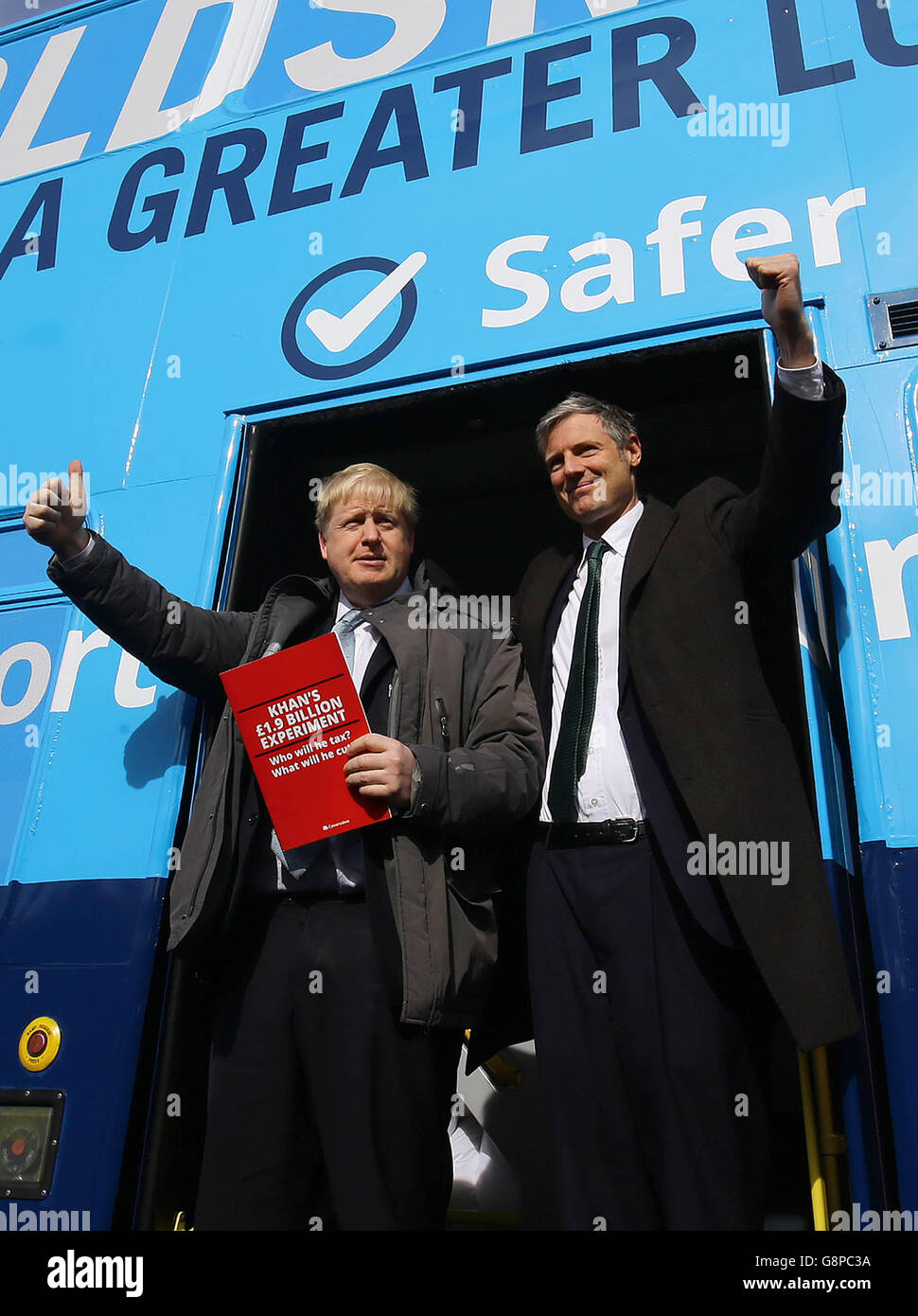Mayor of London Boris Johnson and Conservative mayoral candidate Zac ...