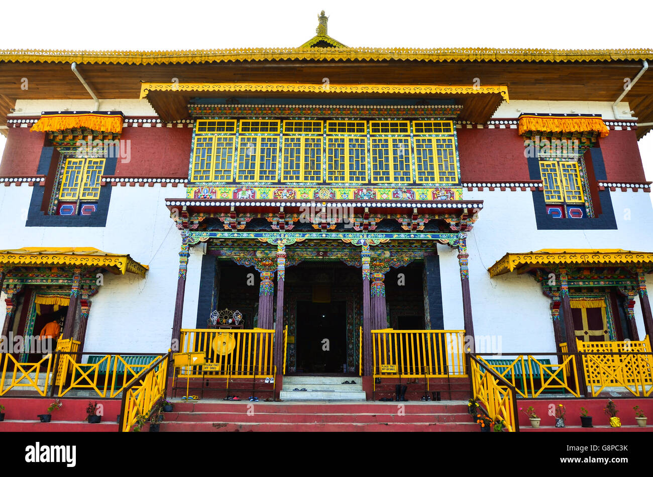 Entrance of Pemayangtse Monastery, Pelling, Sikkim, India Stock Photo ...
