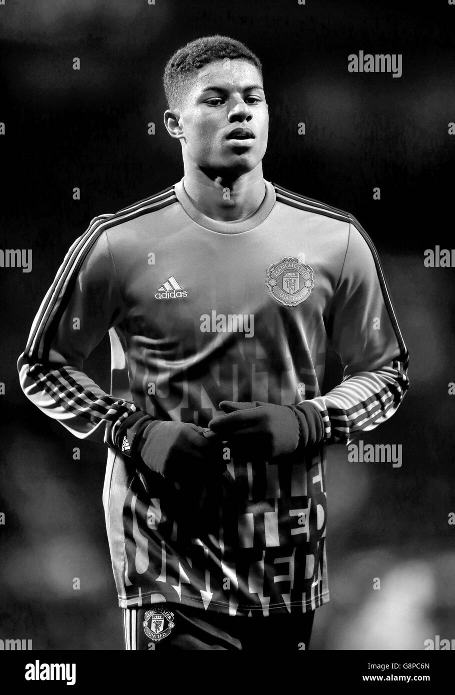 Marcus rashford of manchester utd fc Black and White Stock Photos ...