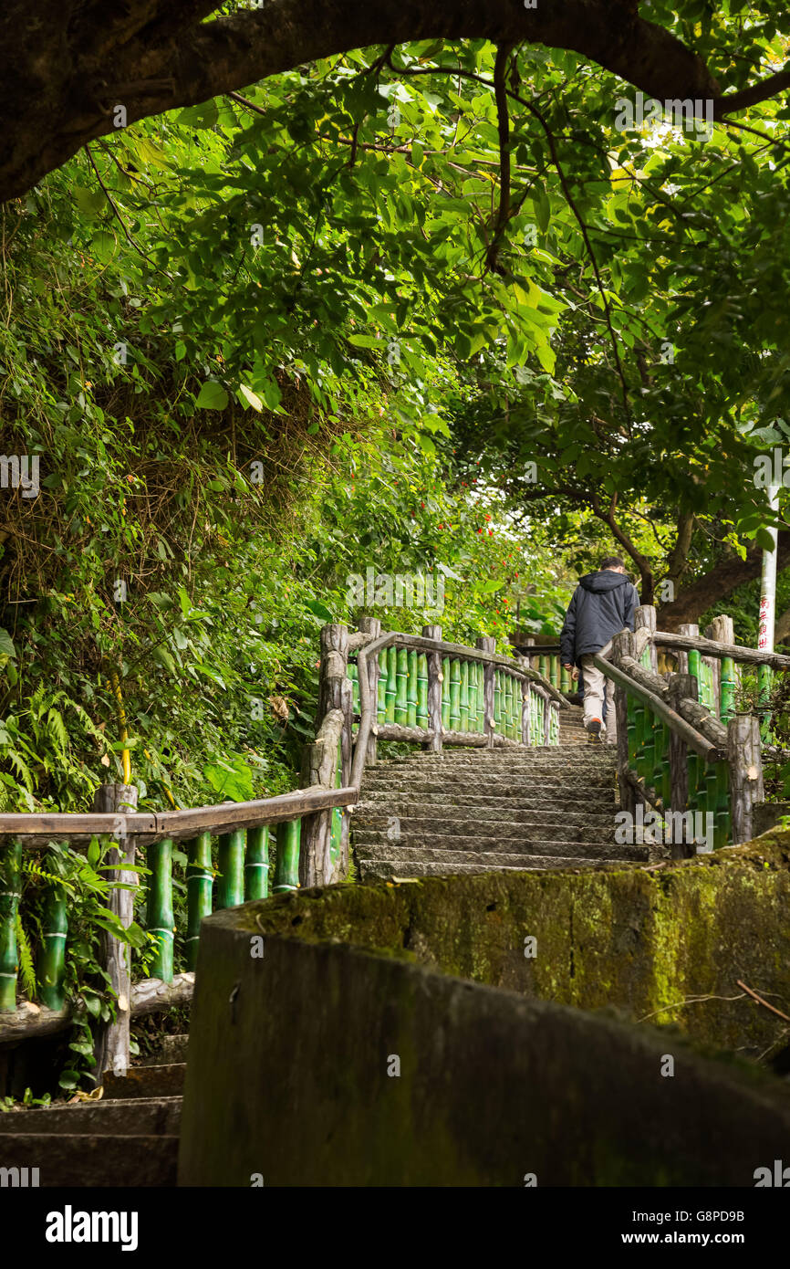 Yuanshan Morning Trails Stock Photo - Alamy