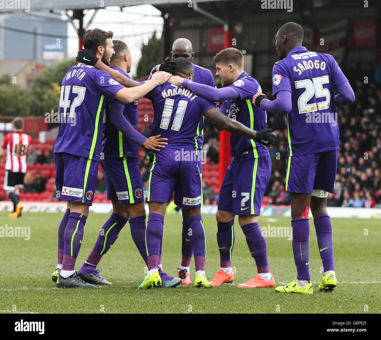 Charlton Athletic's Callum Harriott celebrates after scoring their ...