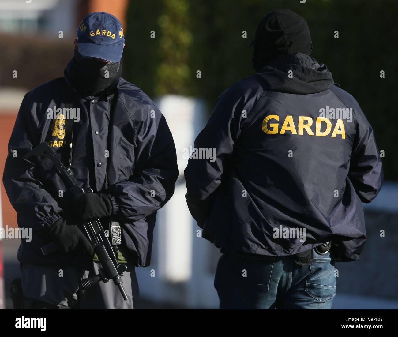 Dublin crime gang raids Stock Photo - Alamy