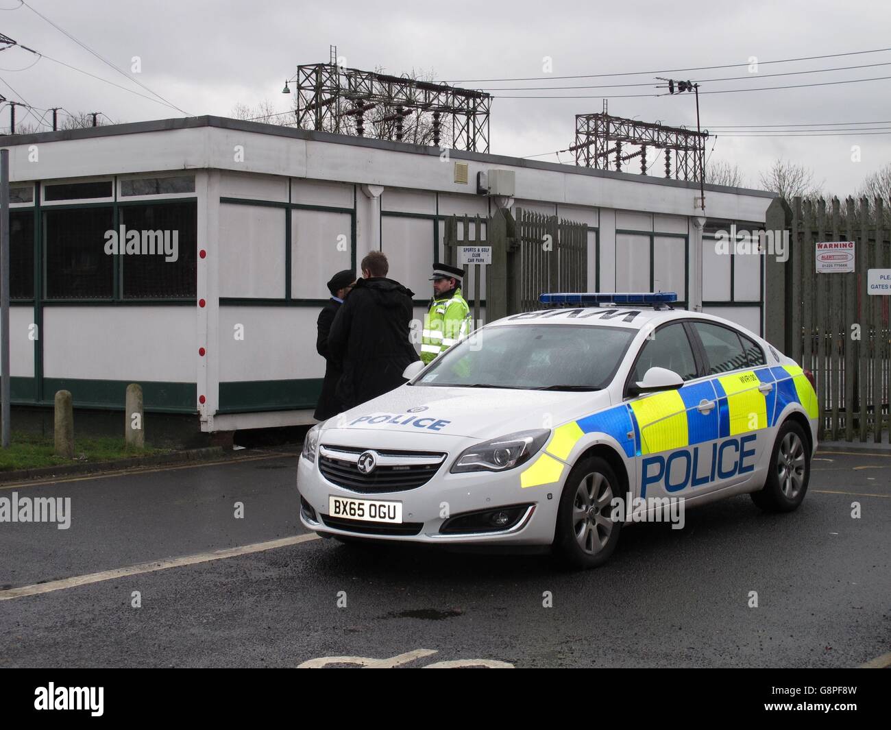 police officers outside a social club in the Bushbury area of ...
