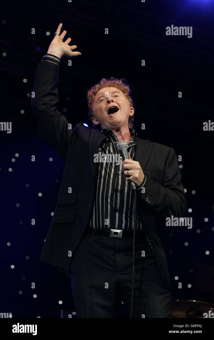 Mick Hucknall of Simply Red on stage during BBC Proms in the Park in ...