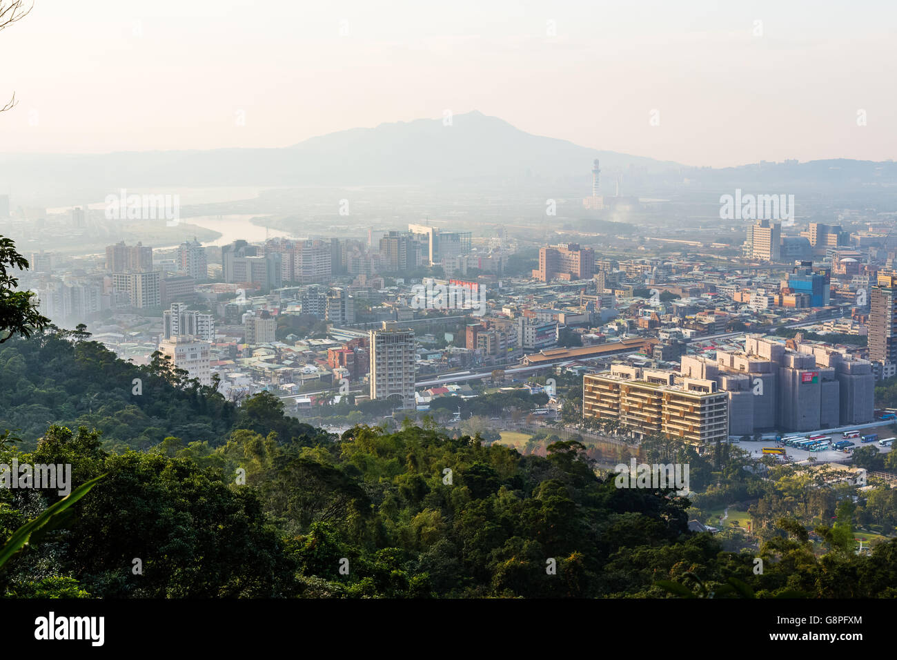 Yuanshan Morning Trails Stock Photo - Alamy