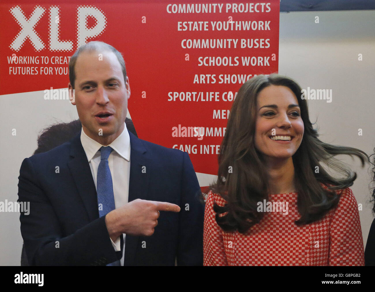 Royal visit to XLP Stock Photo - Alamy