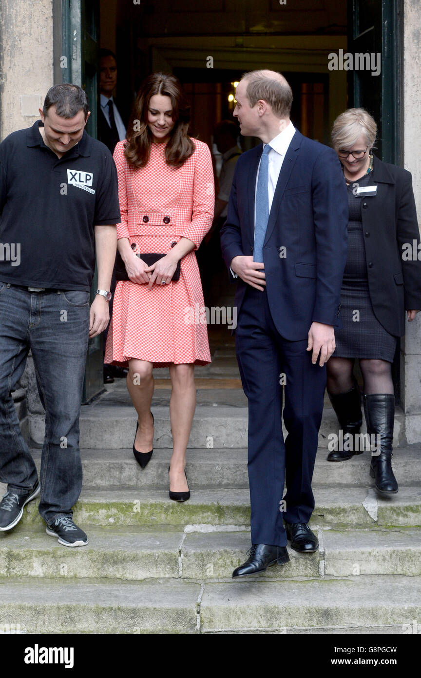 The Duke and Duchess of Cambridge leave following a visit to the ...