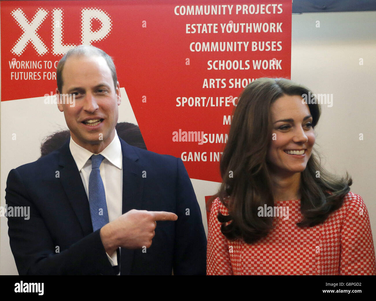 Royal visit to XLP Stock Photo - Alamy