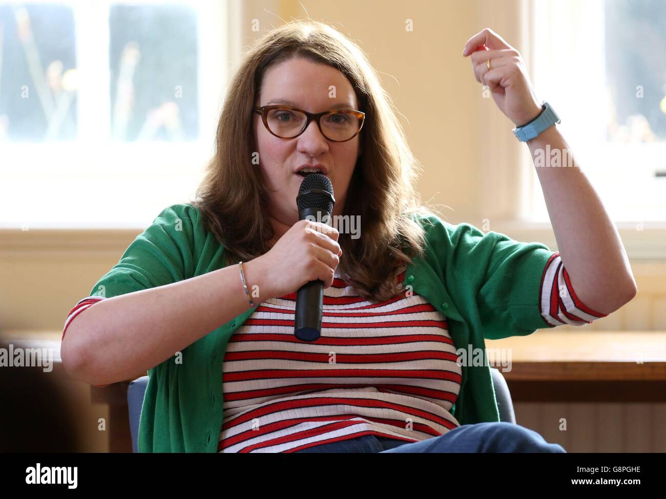 Award winning comedian sarah millican speaks question answer session ...