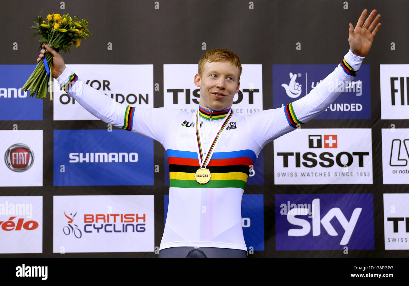 Germany's Joachim Eilers on the podium after his gold medal in the Men ...