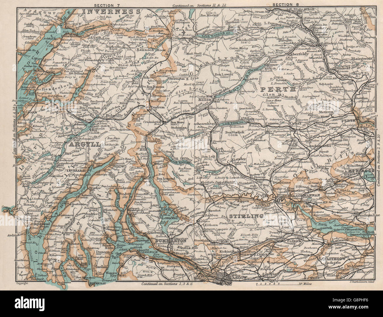 Perthshire England Map