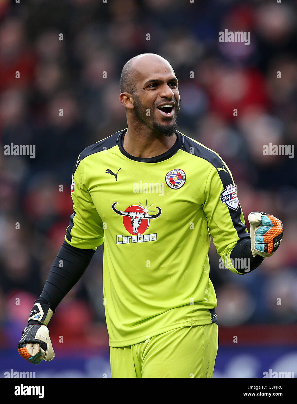 s goalkeeper Ali Al-Habsi celebrates as Yann Kermorgant (not in picture ...
