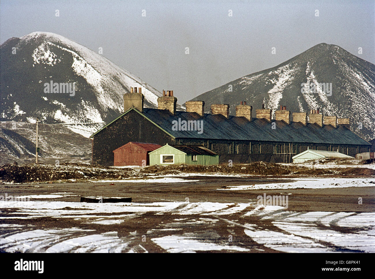 Miners houses and slag tips, Blaenavon Stock Photo - Alamy