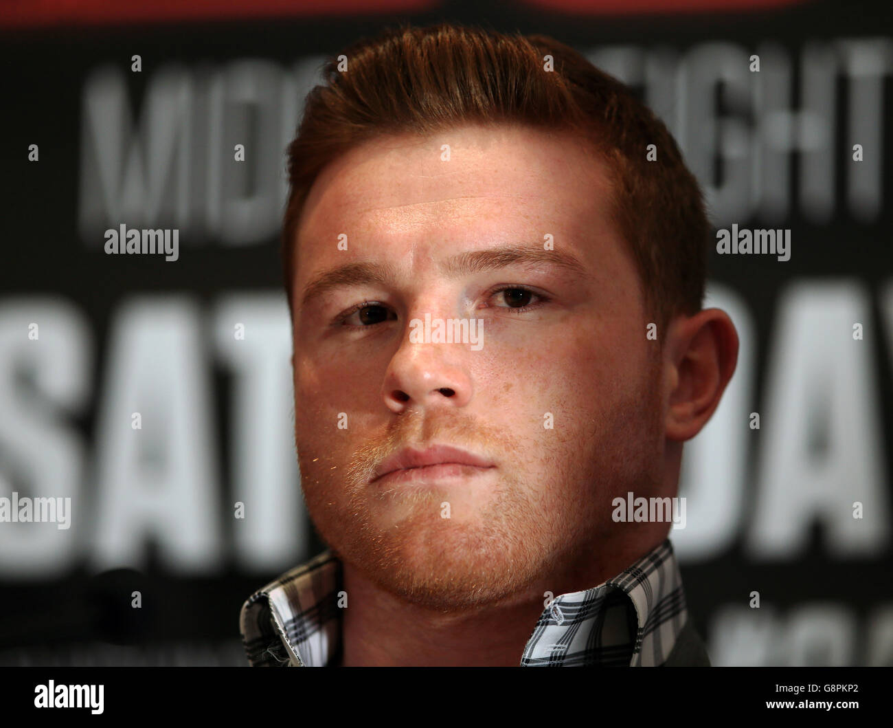 Amir Khan v Saul Alvarez Press Conference - Park Plaza Riverbank London ...