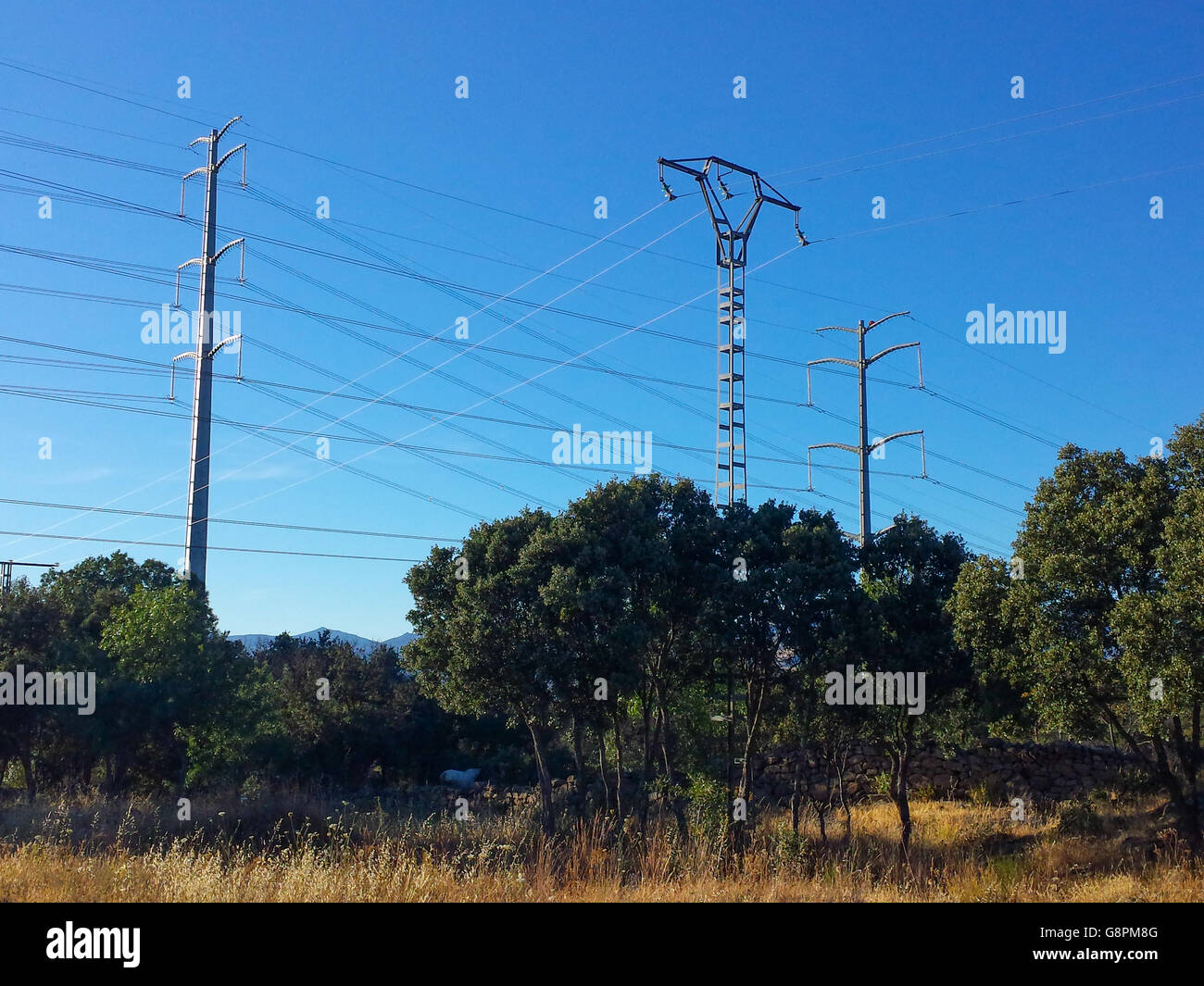 Electricity transmission towers in hi-res stock photography and images ...