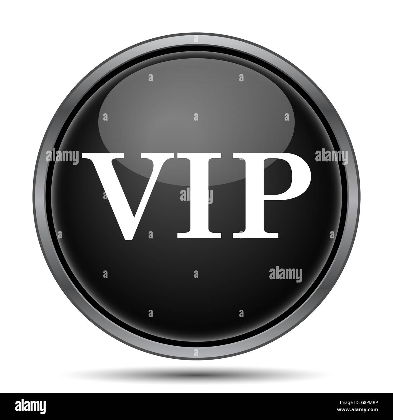 VIP icon. Internet button on white background Stock Photo - Alamy