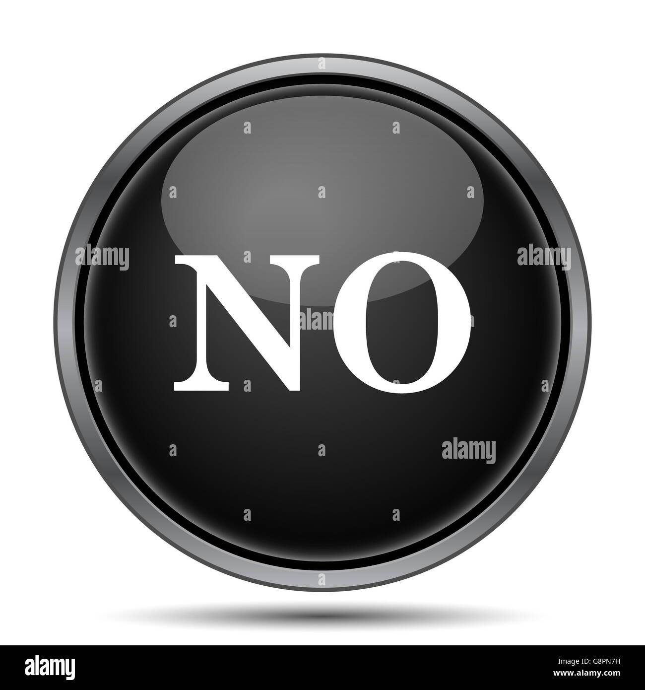 No icon. Internet button on white background Stock Photo - Alamy