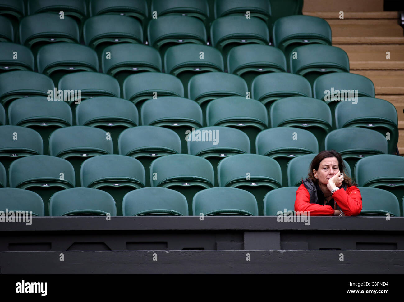 Spectator waits in stands hi-res stock photography and images - Alamy