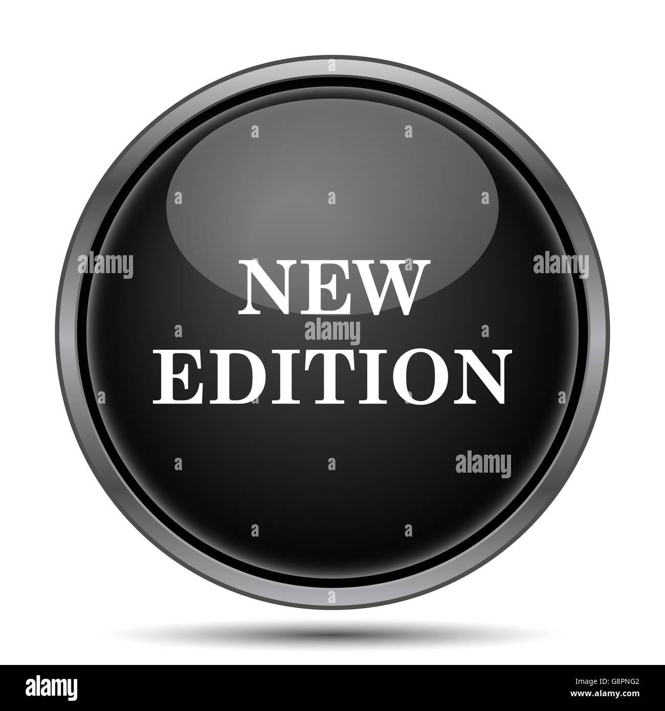 New edition icon. Internet button on white background Stock Photo - Alamy