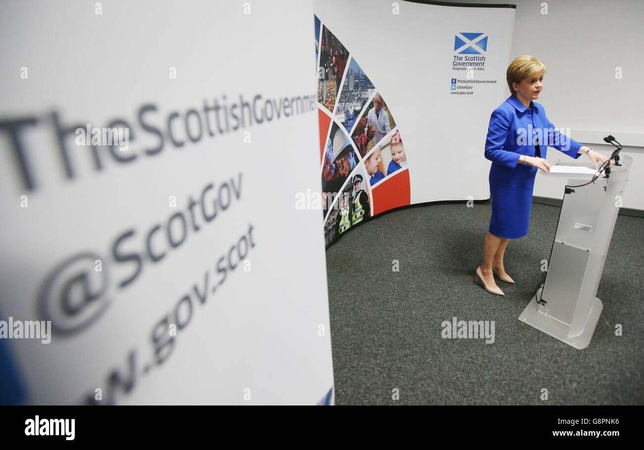 Scottish government outlines local taxation plans Stock Photo - Alamy