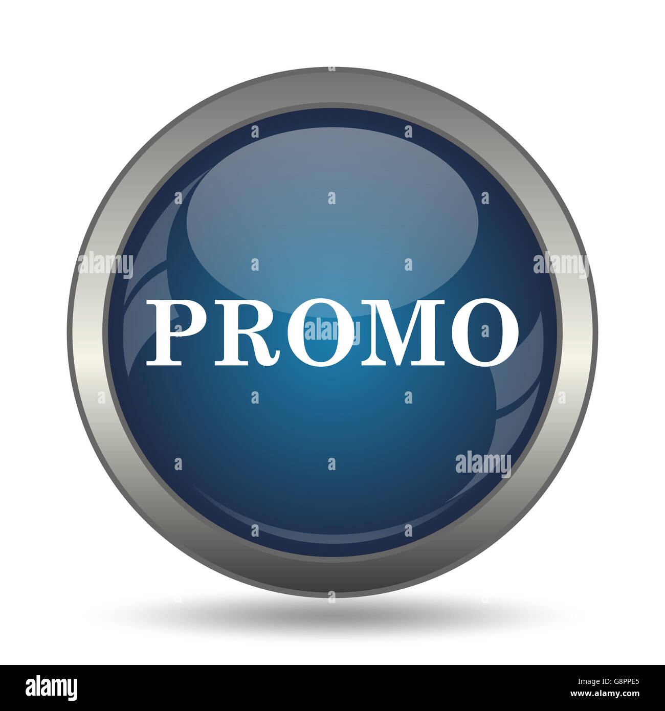 Promo icon. Internet button on white background Stock Photo - Alamy