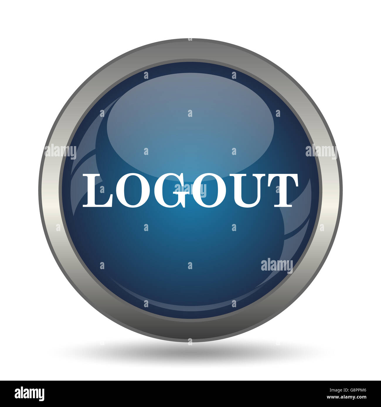 Logout icon. Internet button on white background Stock Photo - Alamy