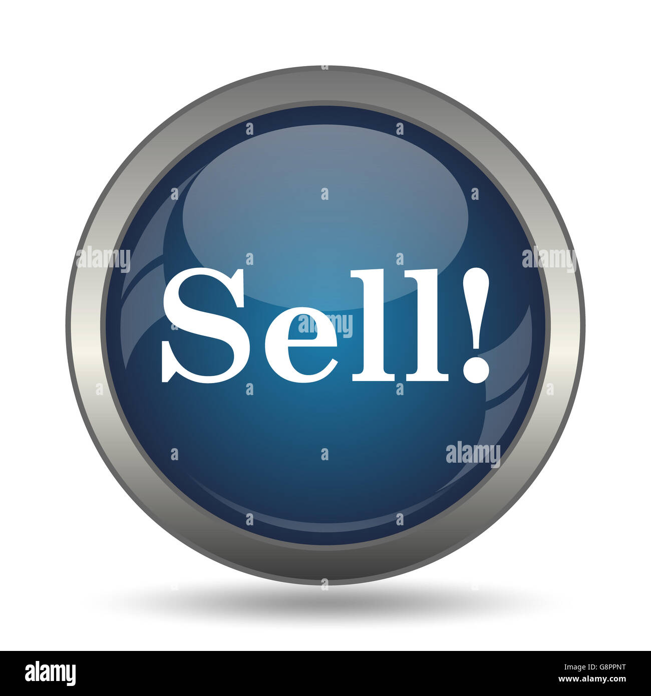 Sell icon. Internet button on white background Stock Photo - Alamy