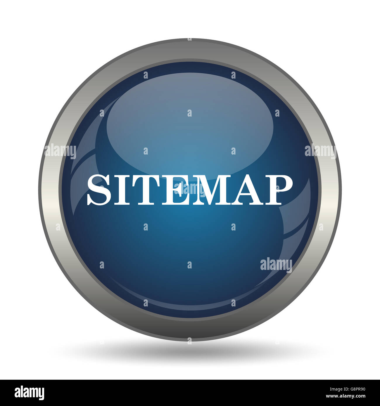 Sitemap icon. Internet button on white background Stock Photo - Alamy