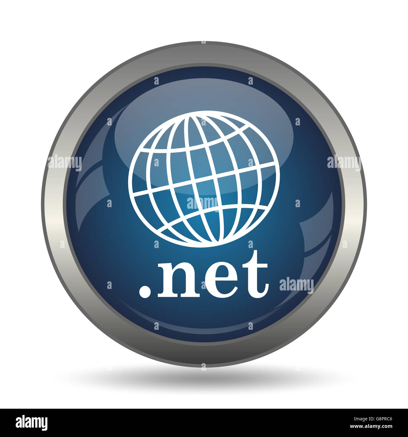 .net icon. Internet button on white background Stock Photo - Alamy