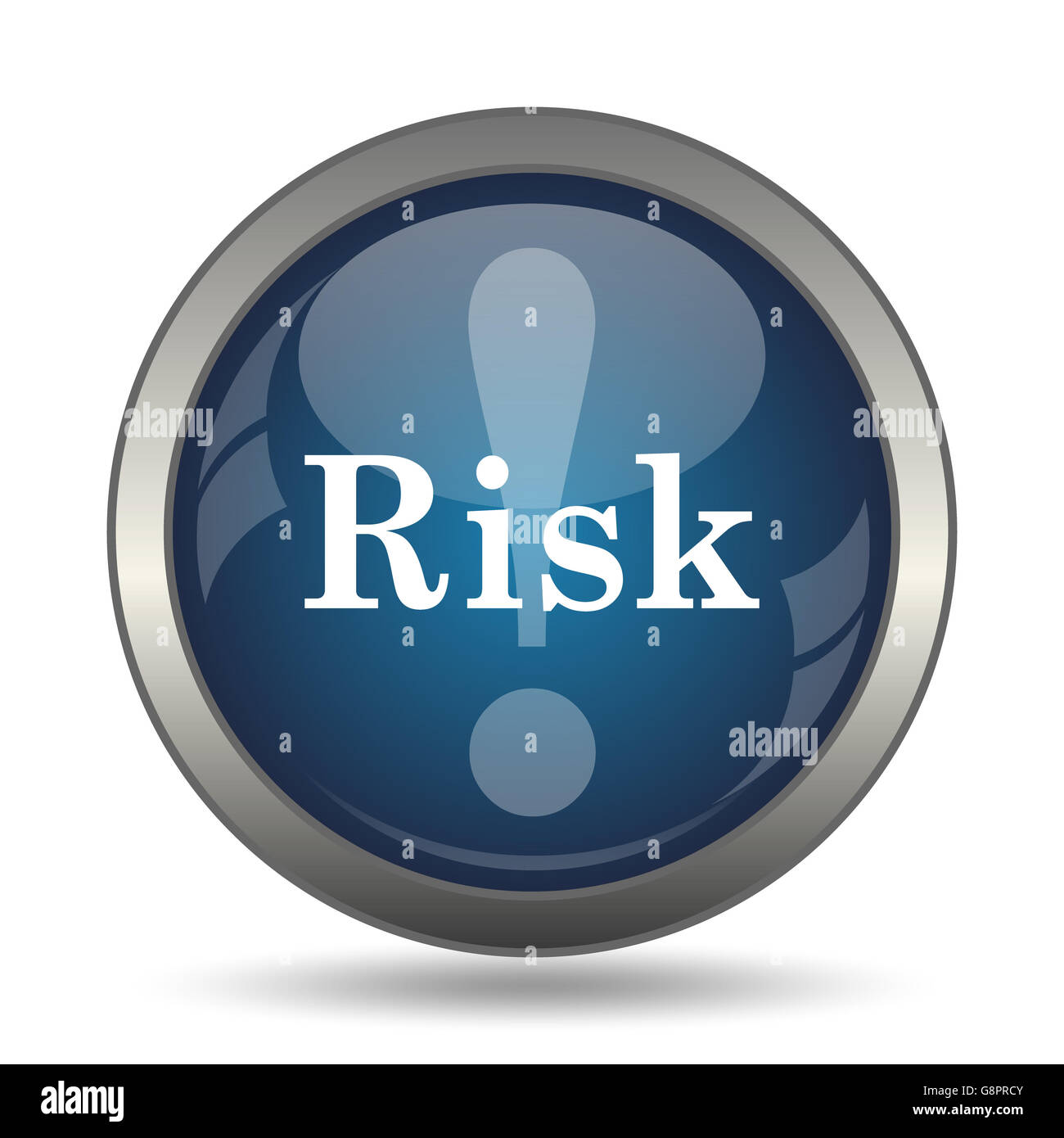 Risk management icon internet button Cut Out Stock Images & Pictures ...