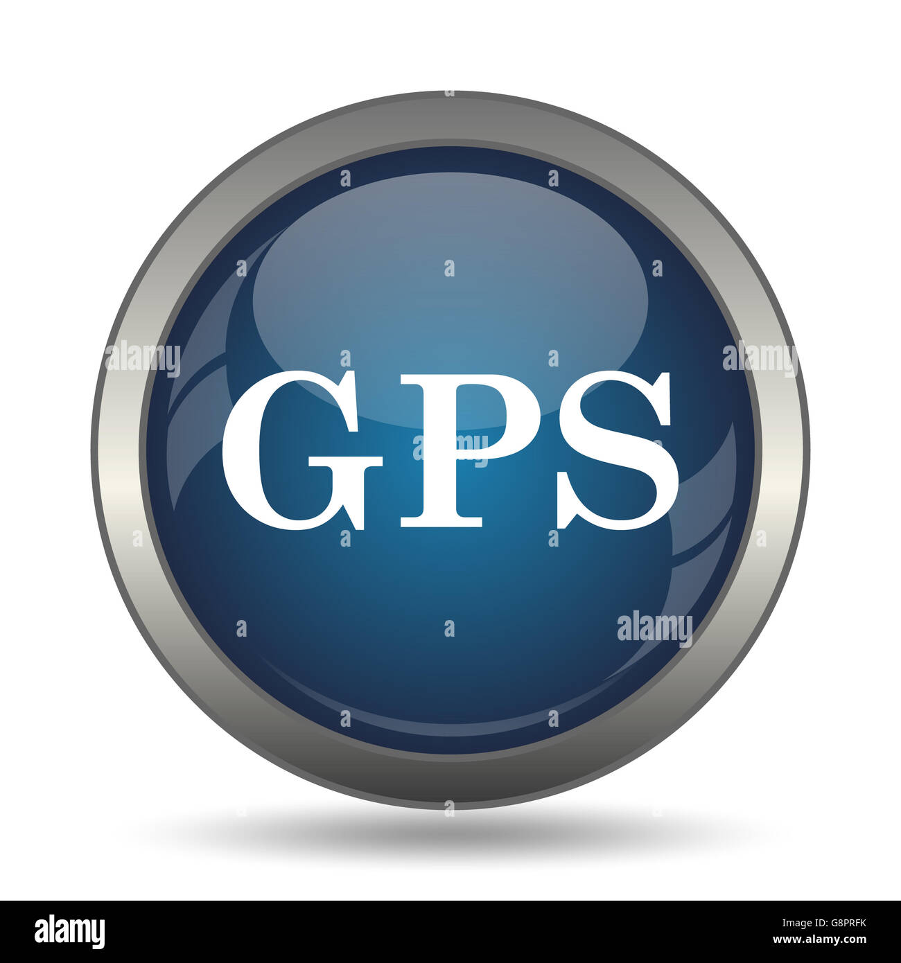GPS icon. Internet button on white background Stock Photo - Alamy