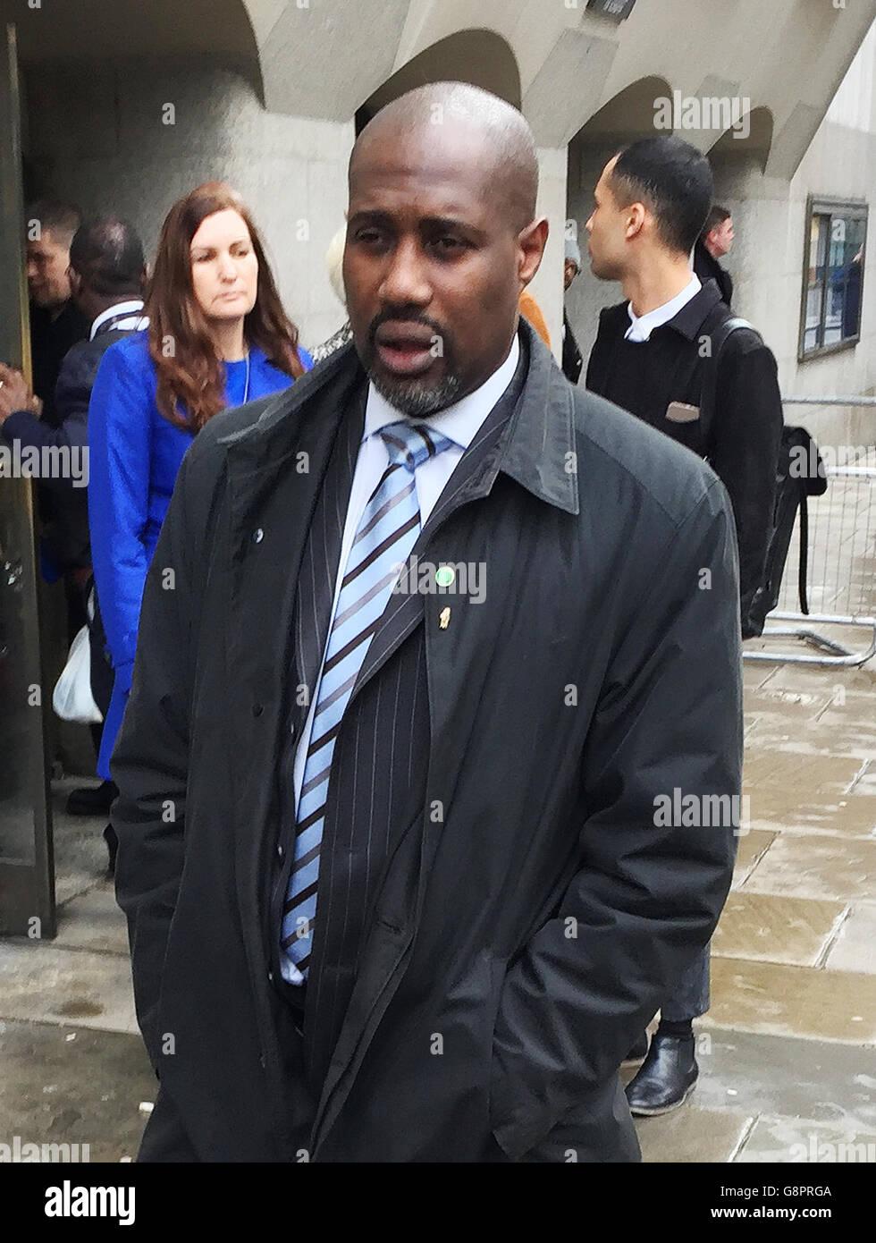 Retired police officer Michael Foote outside the Old Bailey in London ...