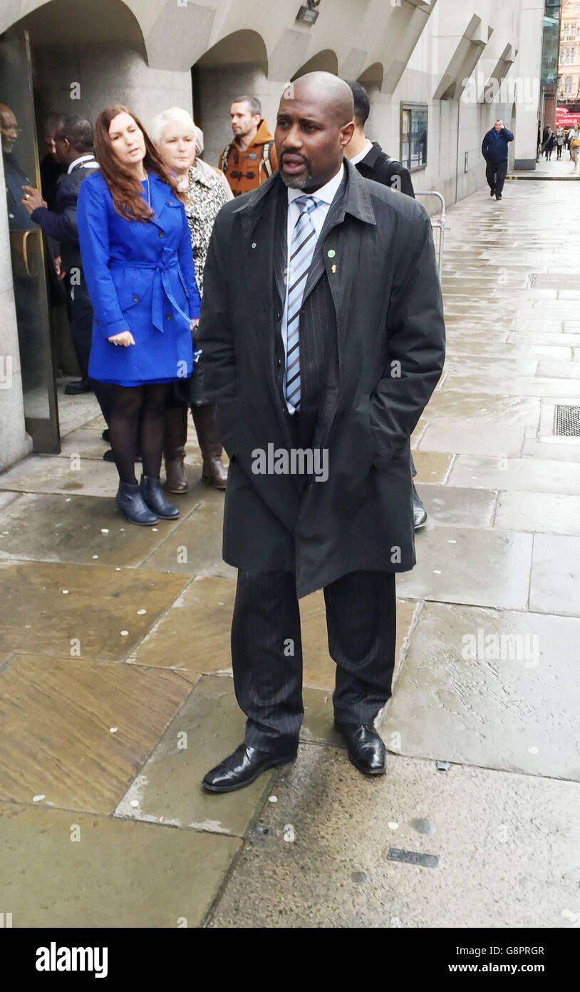 Retired police officer Michael Foote outside the Old Bailey in London ...
