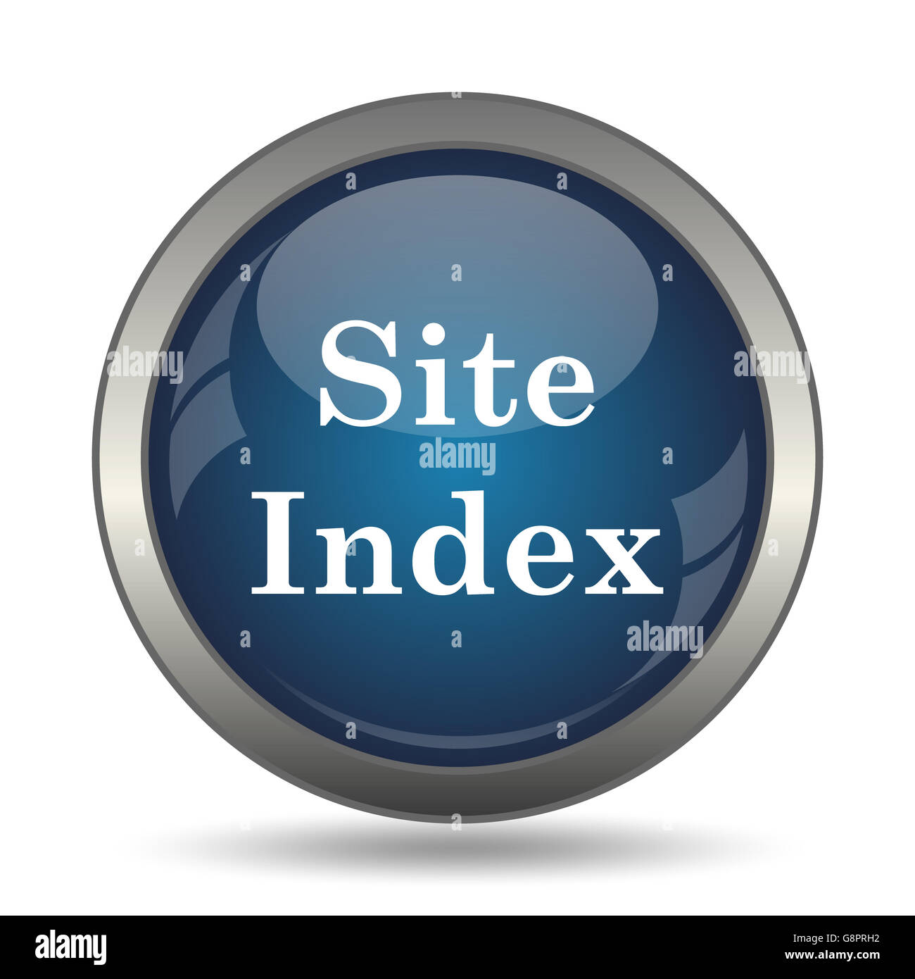 Site index icon. Internet button on white background Stock Photo - Alamy