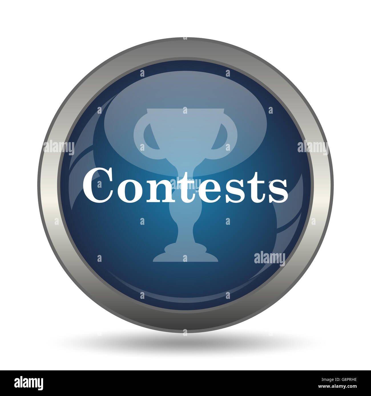Contests icon. Internet button on white background Stock Photo - Alamy