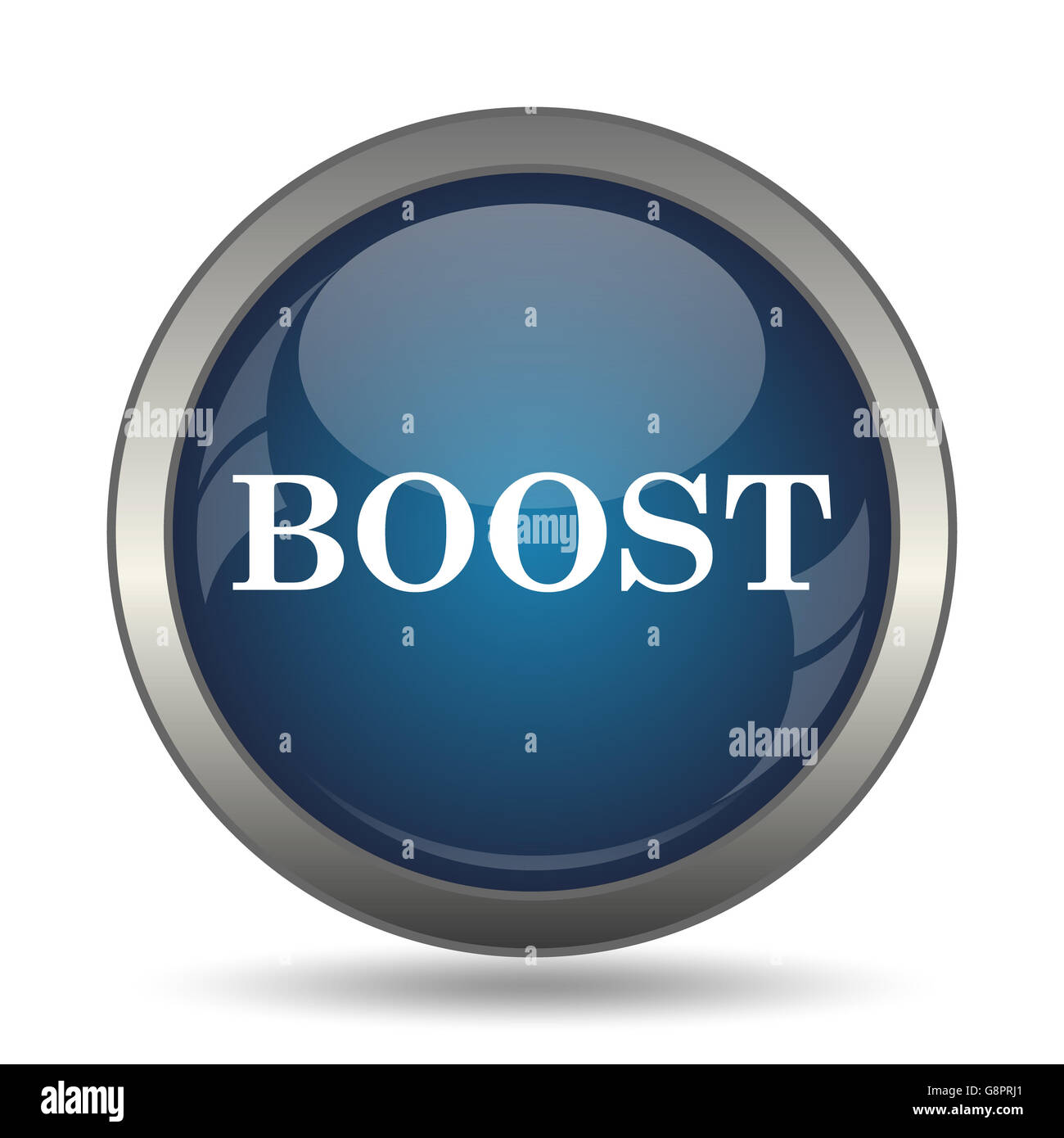 Boost icon. Internet button on white background Stock Photo - Alamy