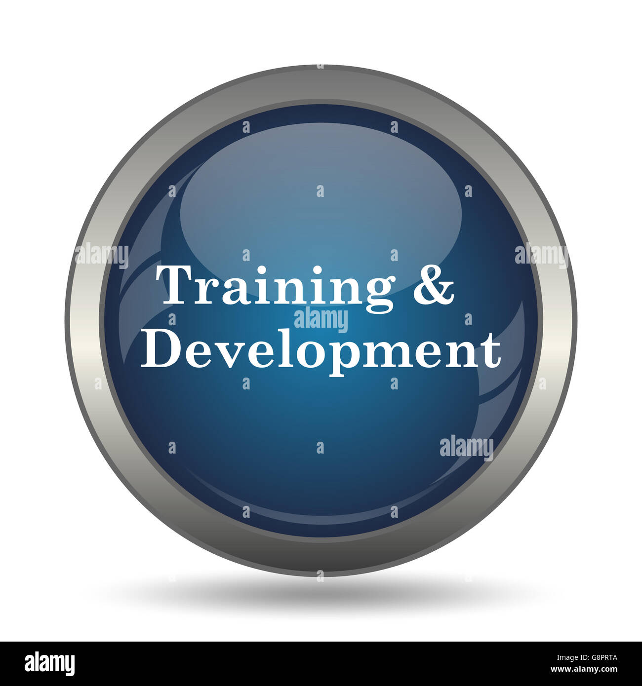 Training and development icon. Internet button on white background ...