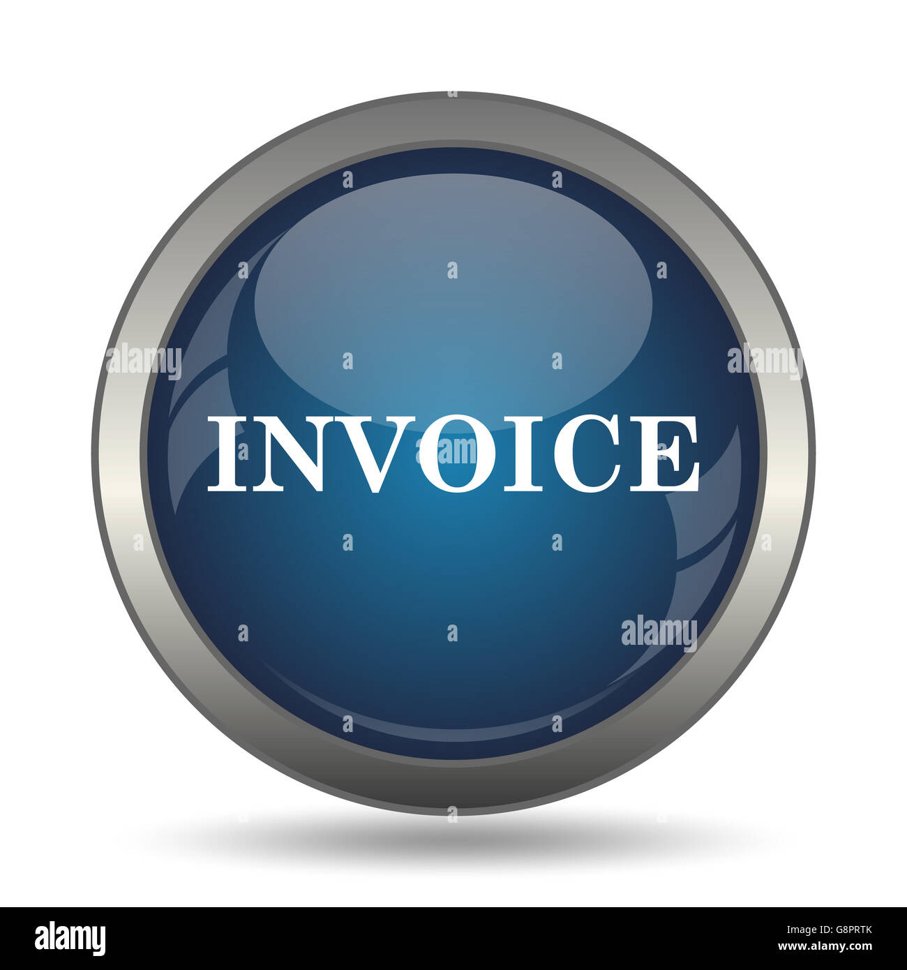 Invoice icon. Internet button on white background Stock Photo - Alamy