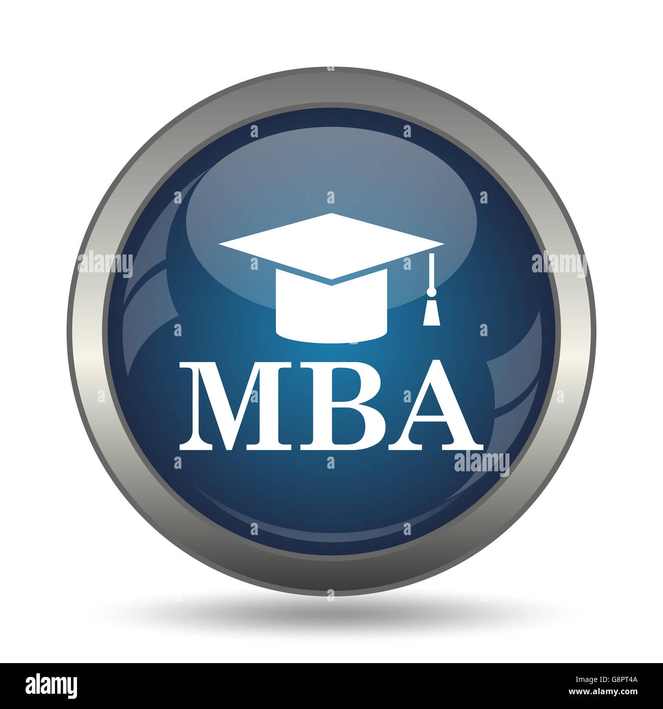 MBA icon. Internet button on white background Stock Photo - Alamy