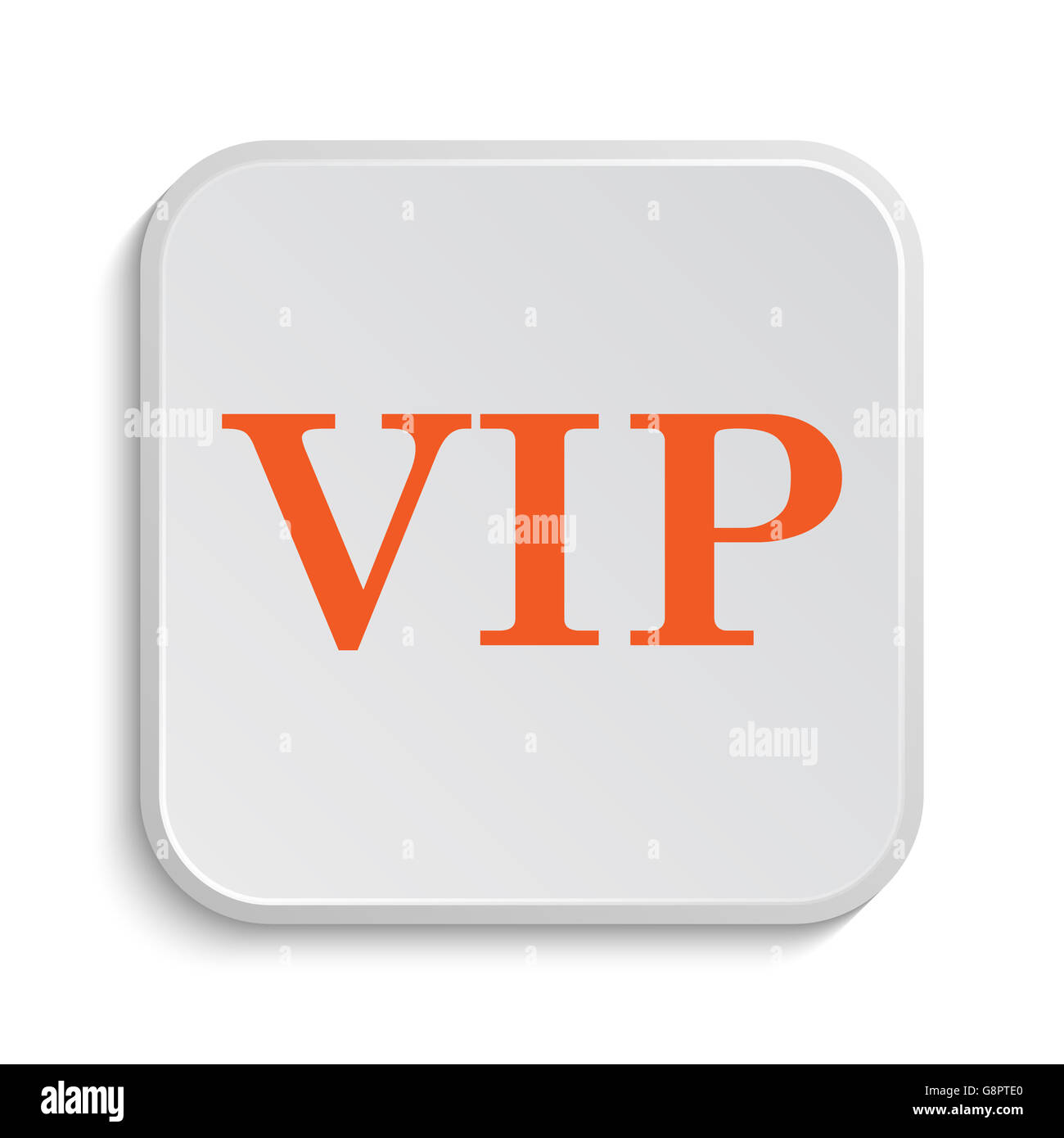 VIP icon. Internet button on white background Stock Photo - Alamy