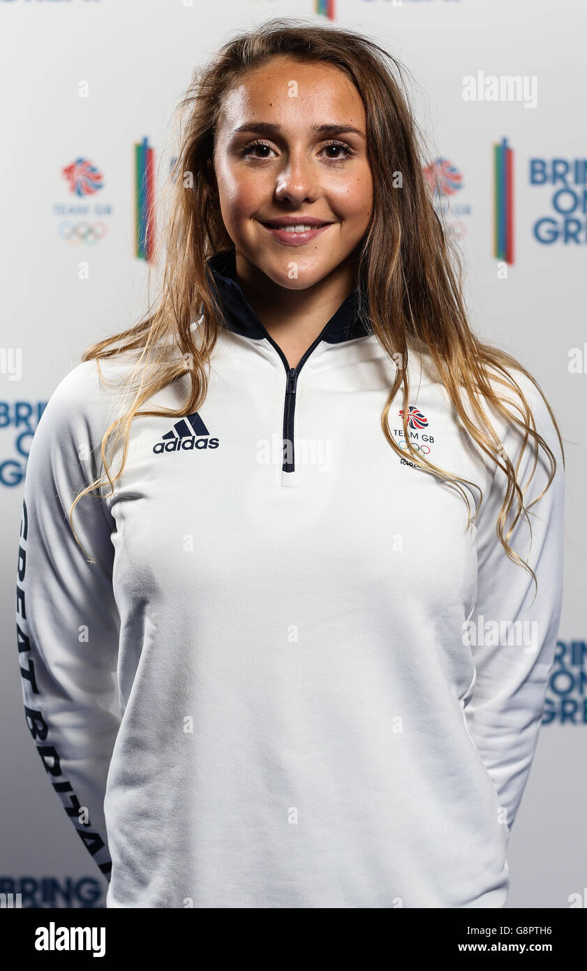 Team GB's Chloe Tutton (Swimming) during the kitting out session at the ...