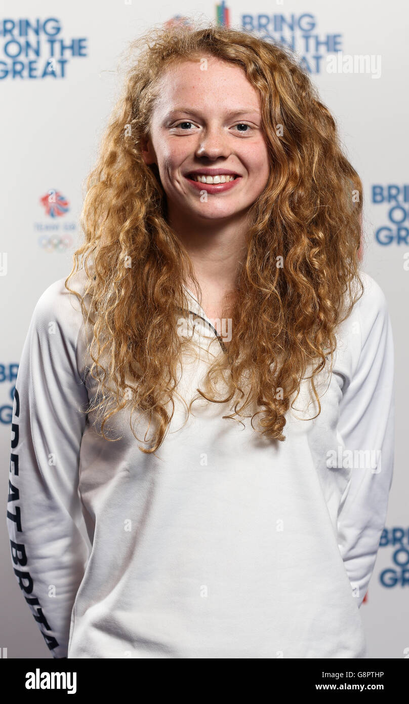 Team GB's Georgia Coates (Swimming) during the kitting out session at ...
